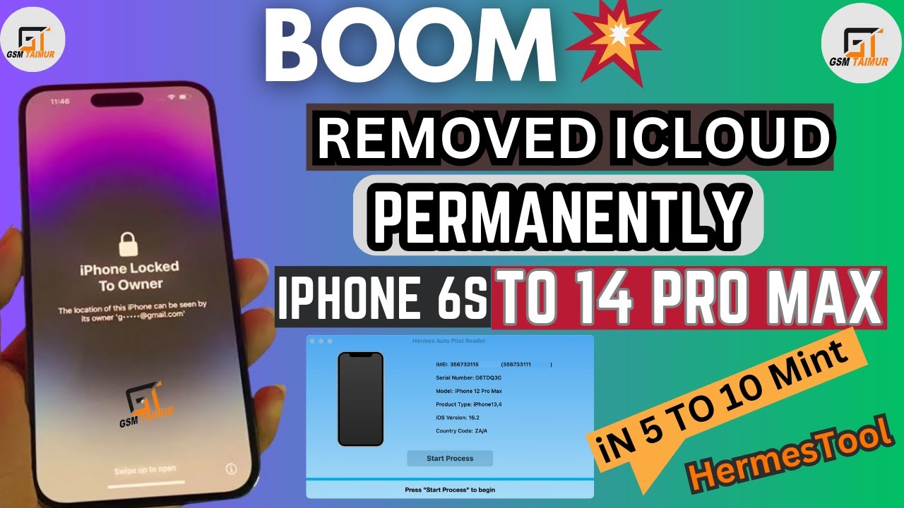 Hermes Tool New FMI OFF iCloud model iPhone 6S TO 14 Pro Max automatic ...