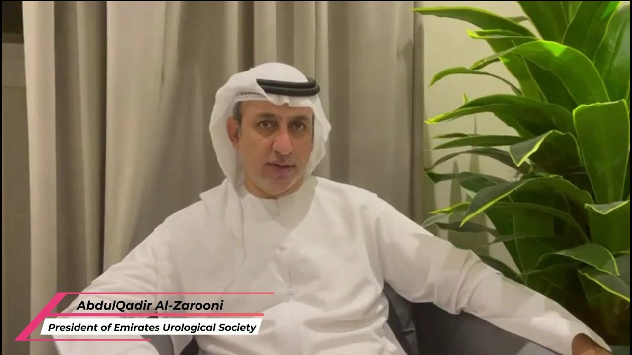 AbdulQadir Al-Zarooni, President of the Emirates Urological Society ...