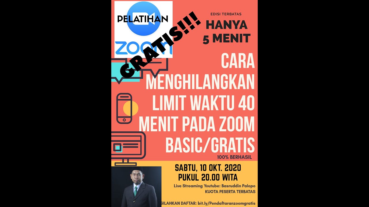 Pelatihan Zoom Meeting (Cara Menghilangkan Limit Waktu 40 Menit pada Zoom Meeting Basic/Gratis ...