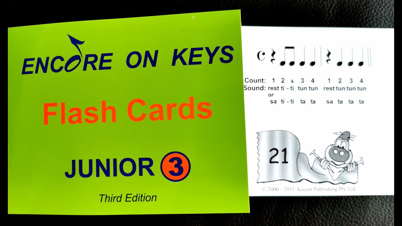 Encore On Keys - Junior Series 3B (Flash Cards Nos. 21 - 30) - YouTube