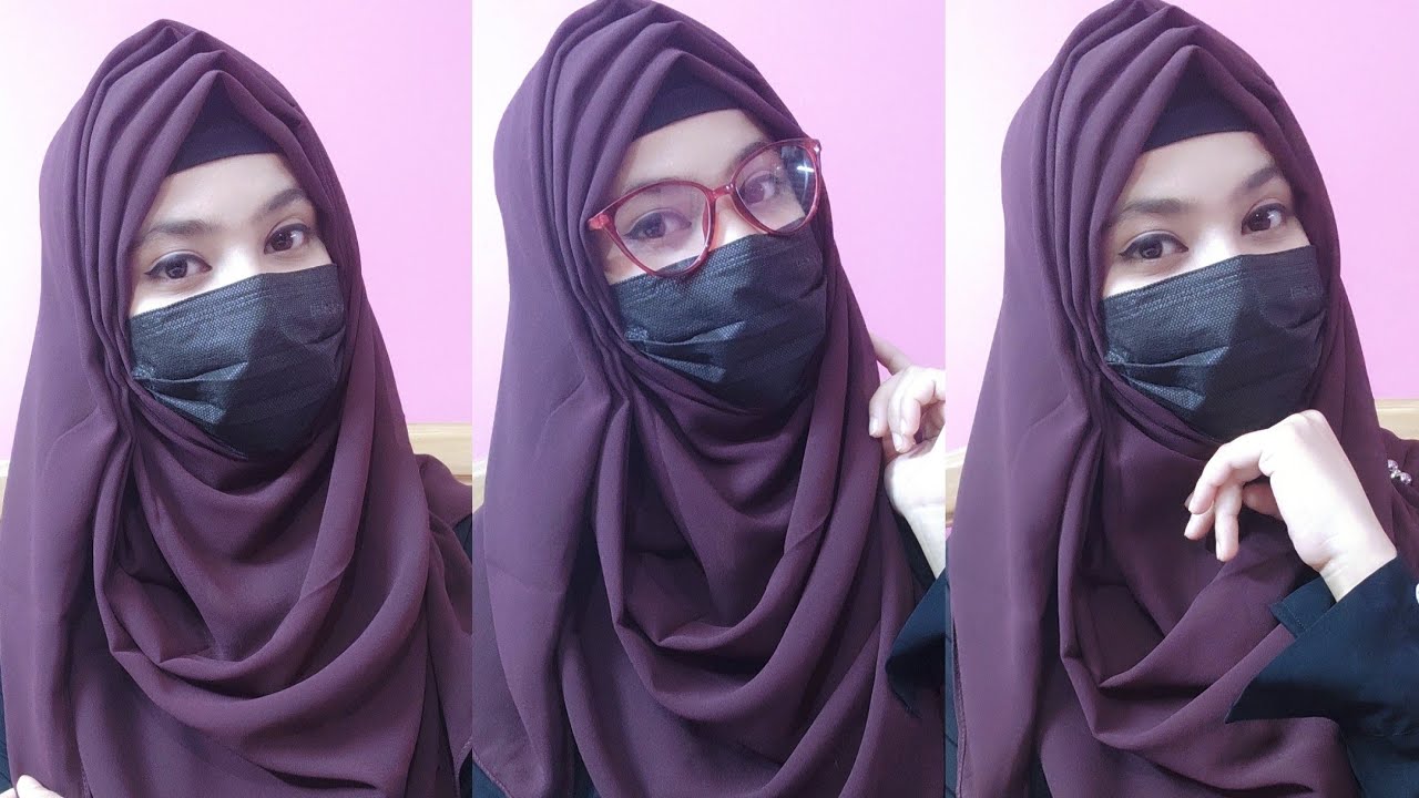 Simple Hijab Style With Glasses || Instant hijab tutorial 🤎 - YouTube