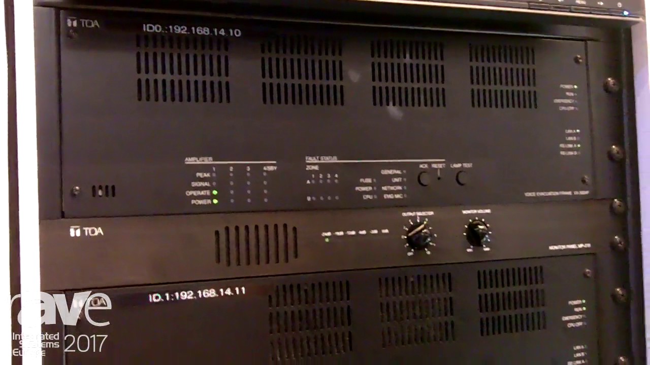 ISE 2017: TOA Electronics Shows VX-3000 Voice Evacuation System - YouTube