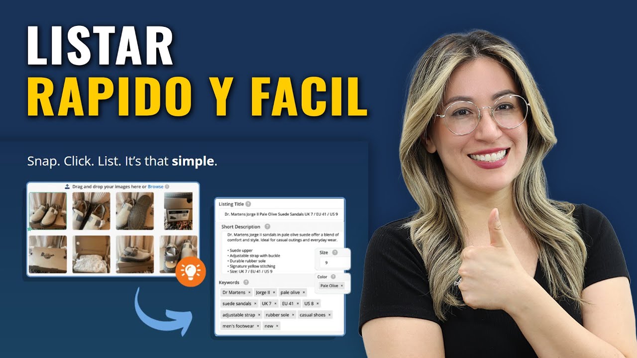 Listar Rapido y Facil | Cómo Utilizar el Asistente de Listados | Ebay, Poshmark, y Mercari - YouTube