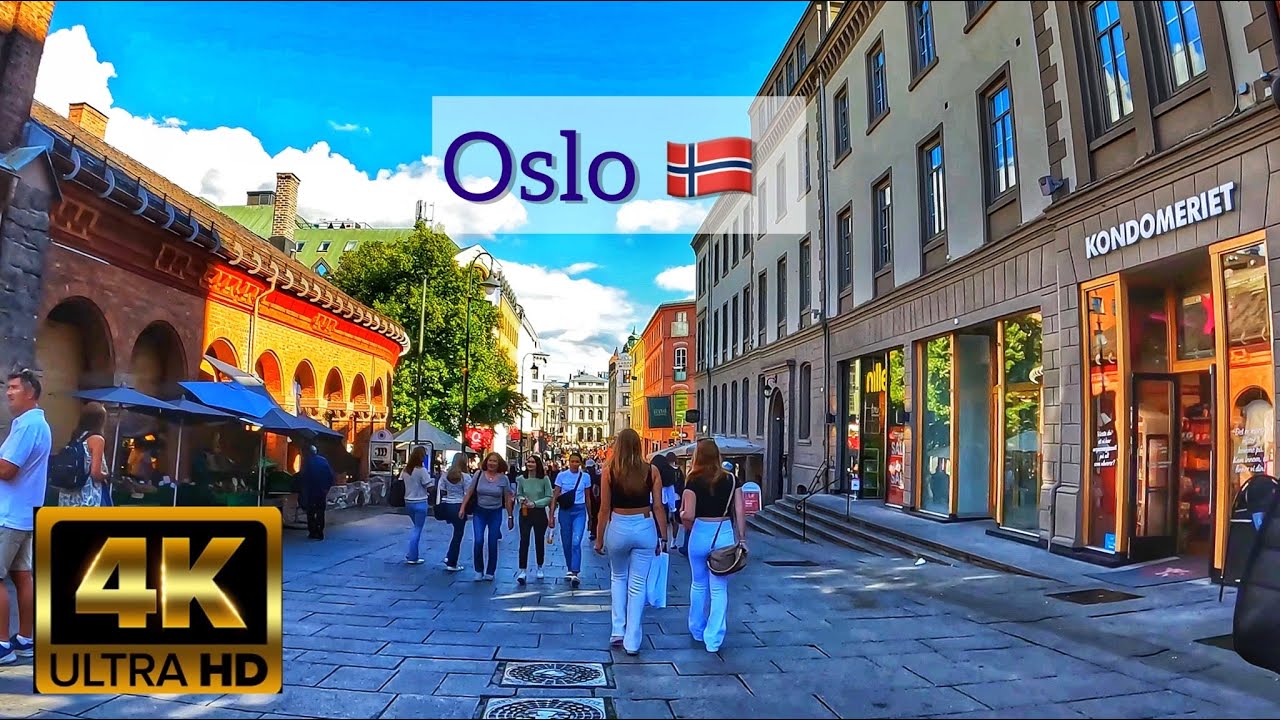 Oslo, Norway 🇳🇴 | Summer Walking Tour 2022 | 4K/60fps HDR | City Tour ...