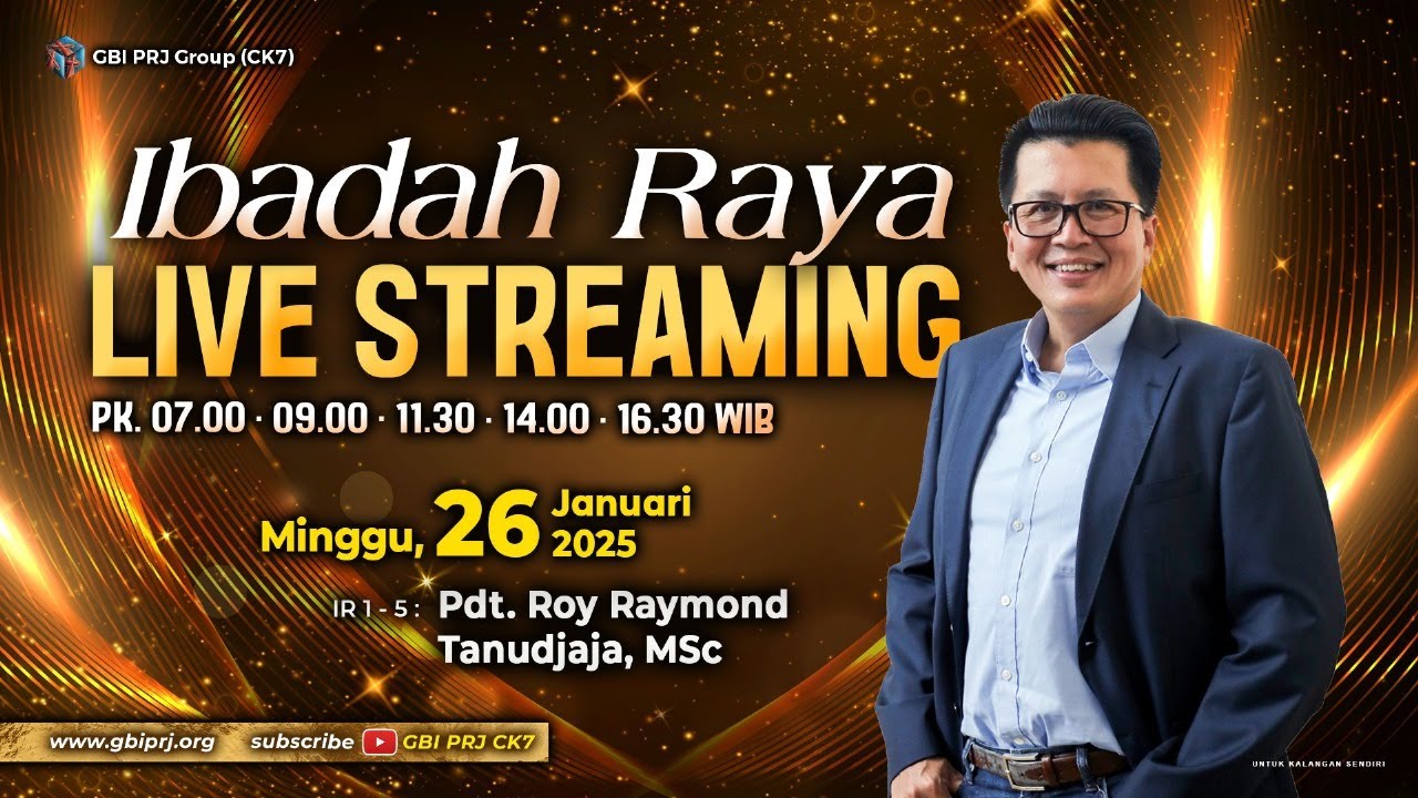 A NEW YEAR MESSAGE 2025 - Pdt. Roy Raymond Tanudjaja, MSc - Online 26 ...