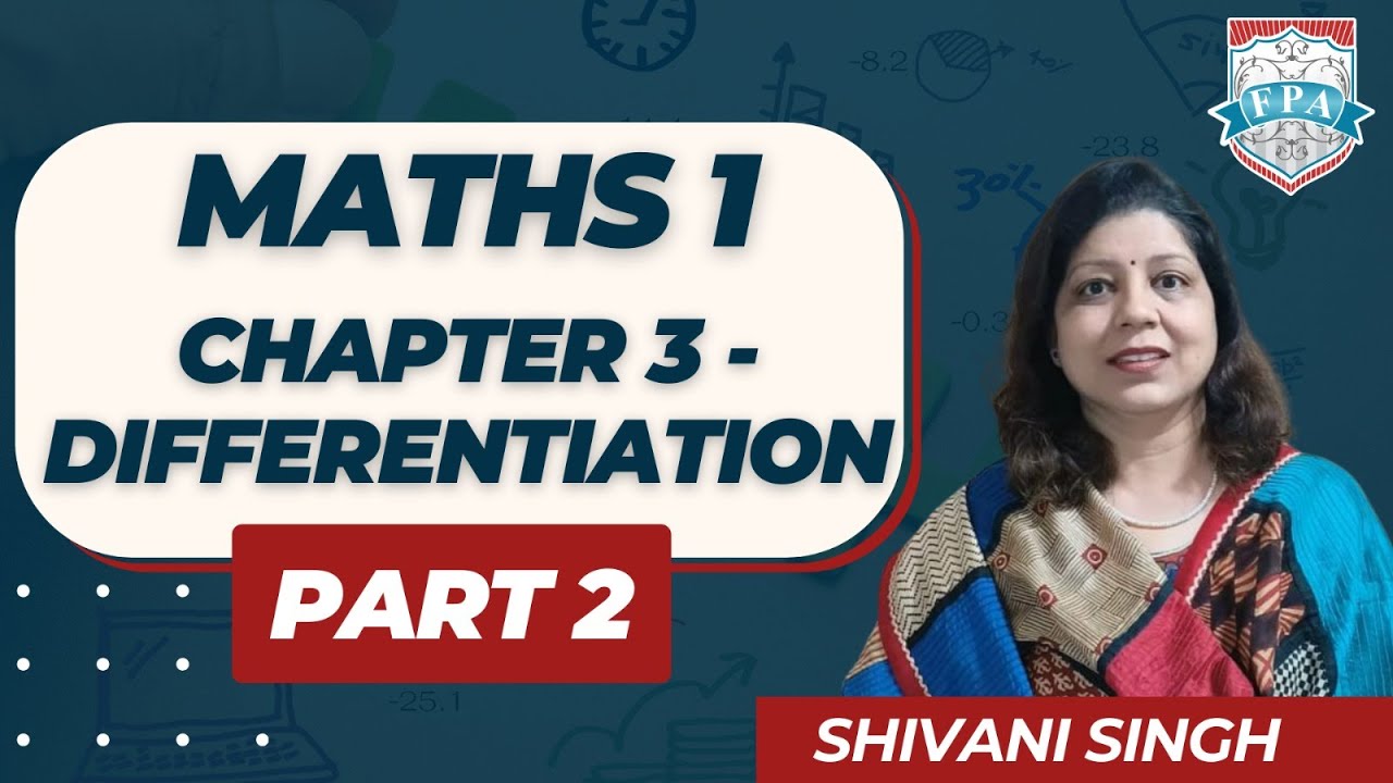 Chapter 3:- Differentiation (Part 2) | Free 12th HSC Commerce Lecture ...
