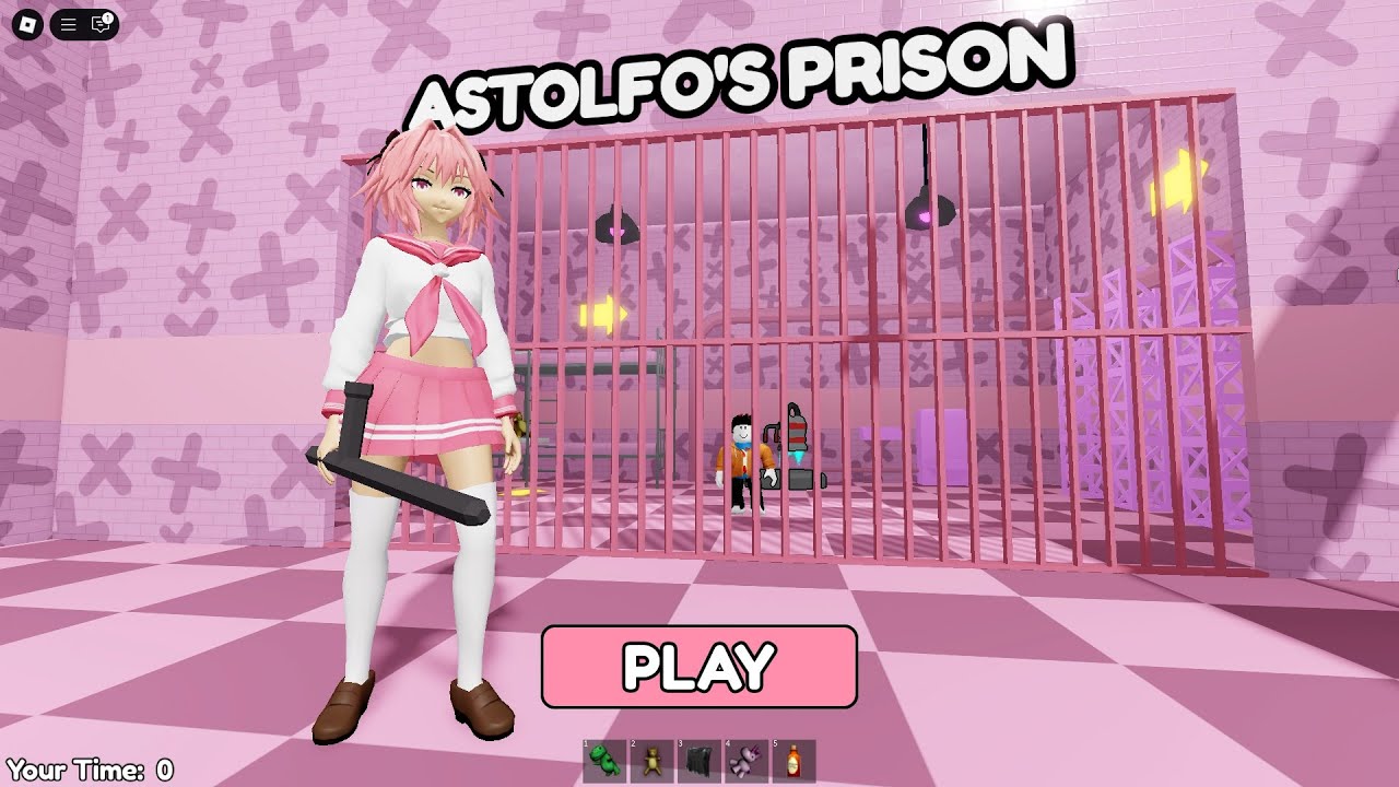 ASTOLFO'S PRISON RUN (Obby) New Update - Roblox Walkthrough FULL GAME # ...