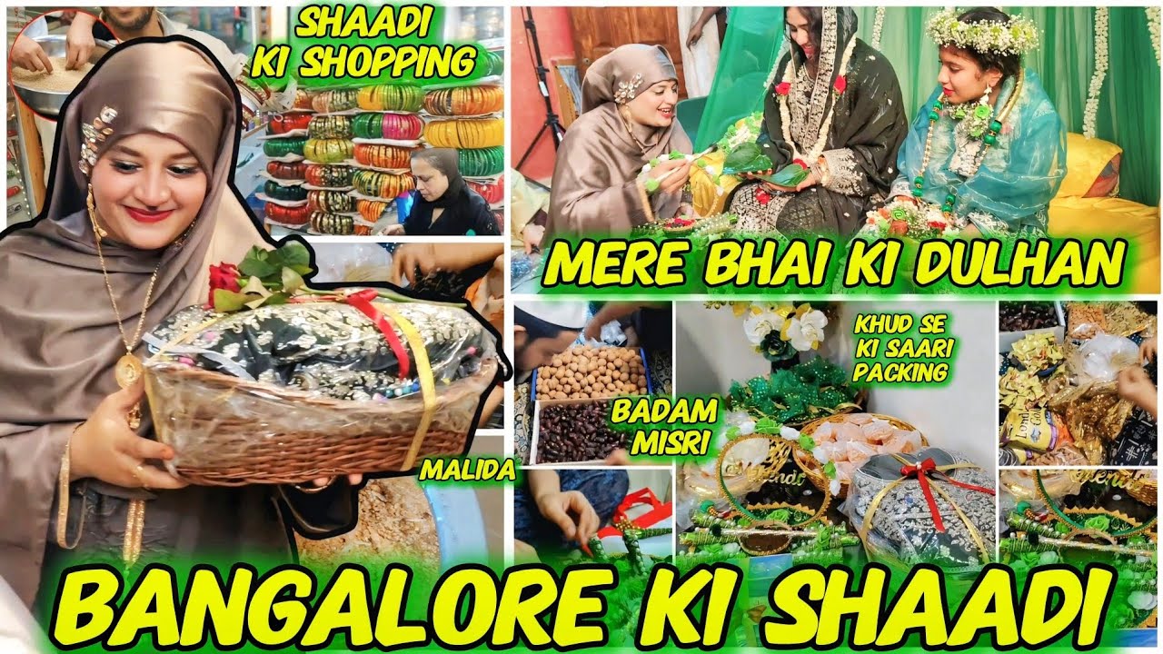 Bangalore ki Muslim wedding|| shaadi ki shopping in shivajinagar ...
