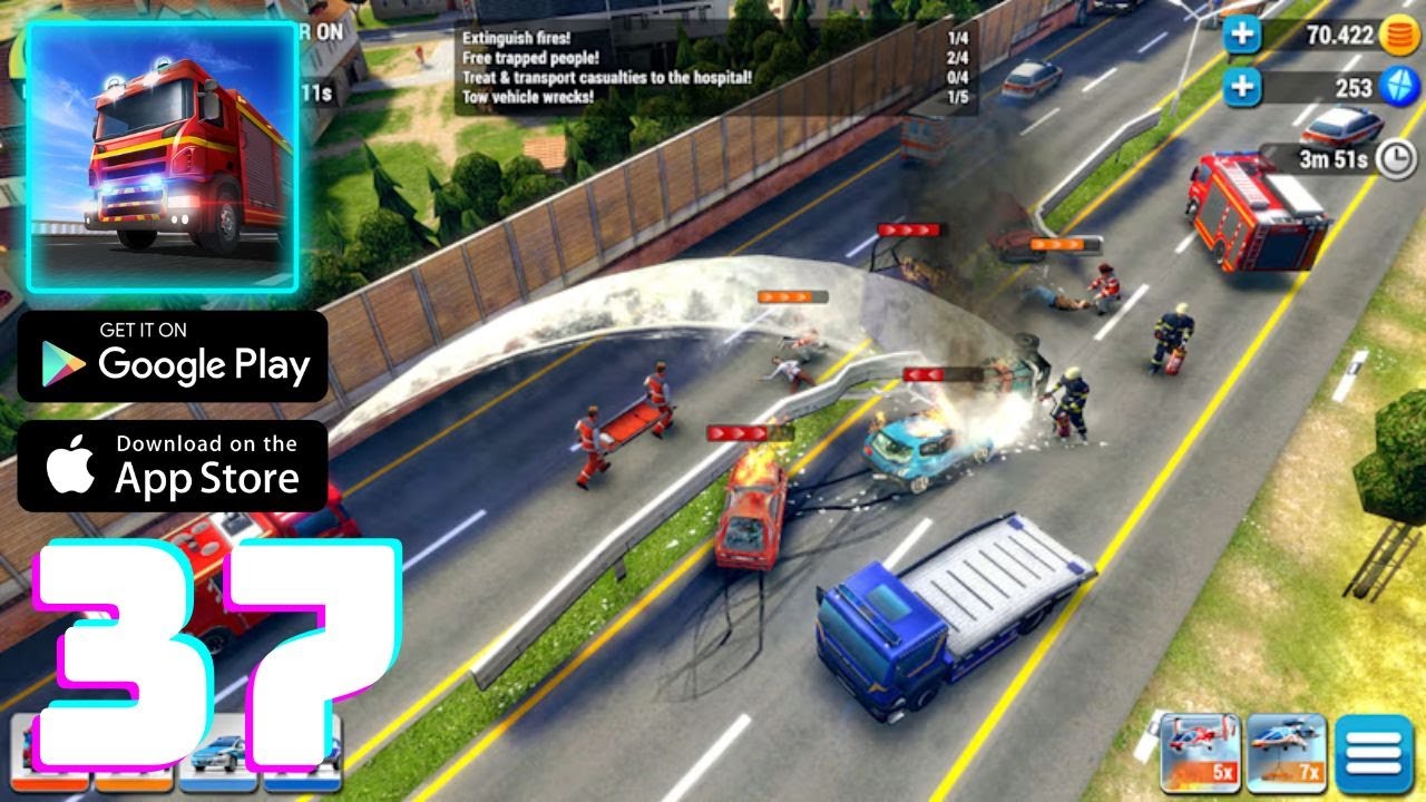 EMERGENCY HQ: rescue strategy Gameplay Walkthrough - Part 37 (iOS ...