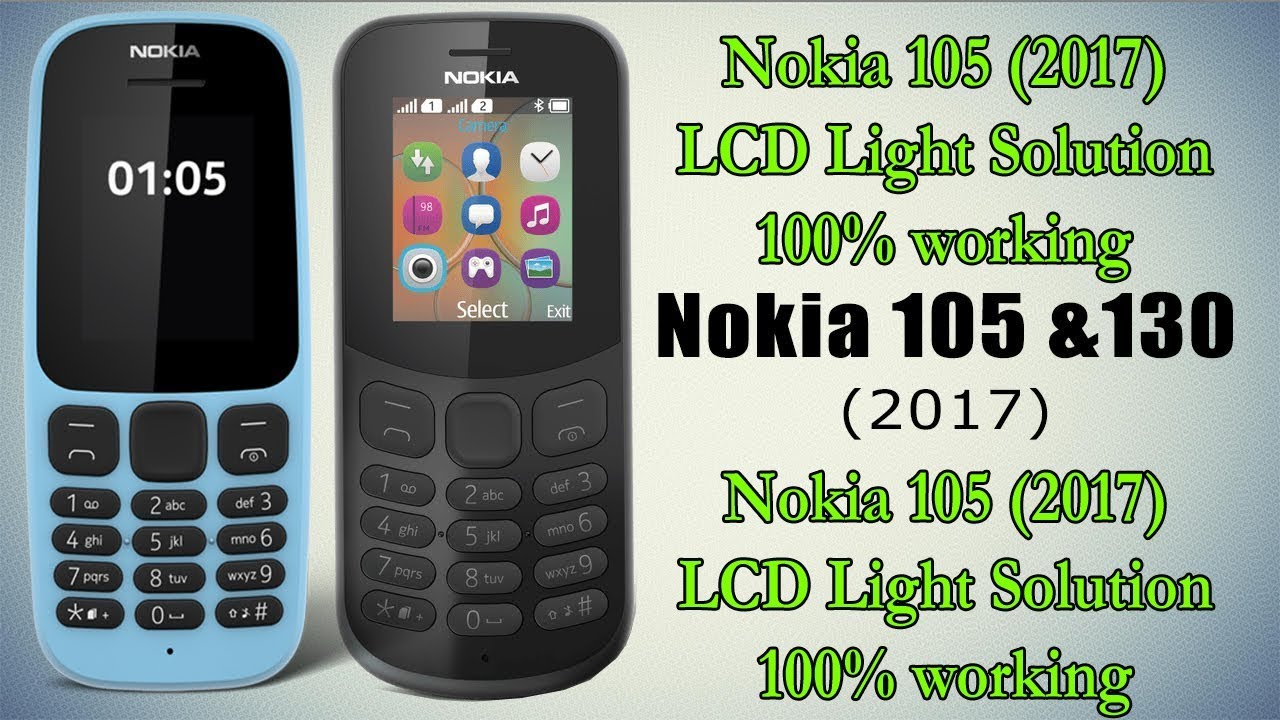 Nokia 130 ta-1017 ta-1034 dual sim display light solution 1000% Working ...