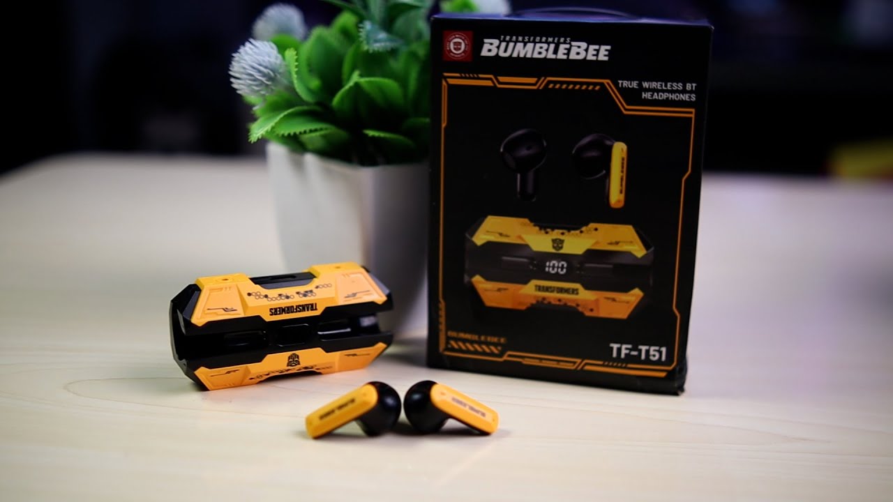 BumbleBee Transformers Earbuds Headset TF T51 | Review - YouTube