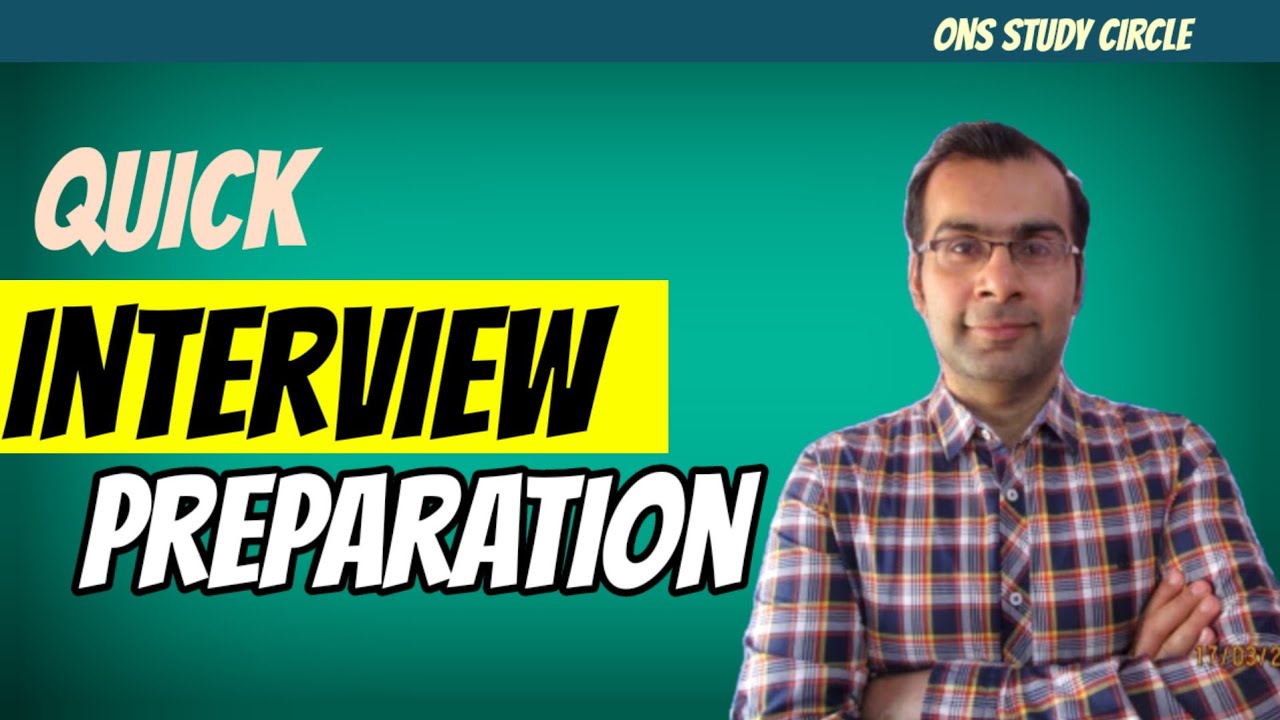 How To Do Quick Preparation For Job Interview - YouTube