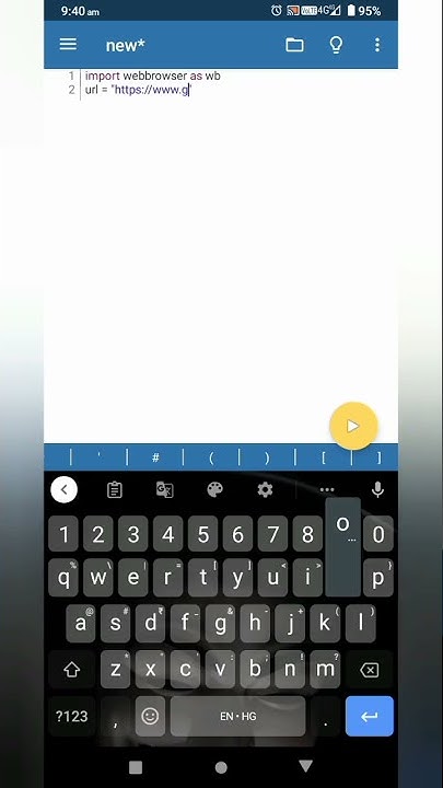 How To Access Browser Using Python Open Links Using Python Just 3 Lines Of Code Pydroid3