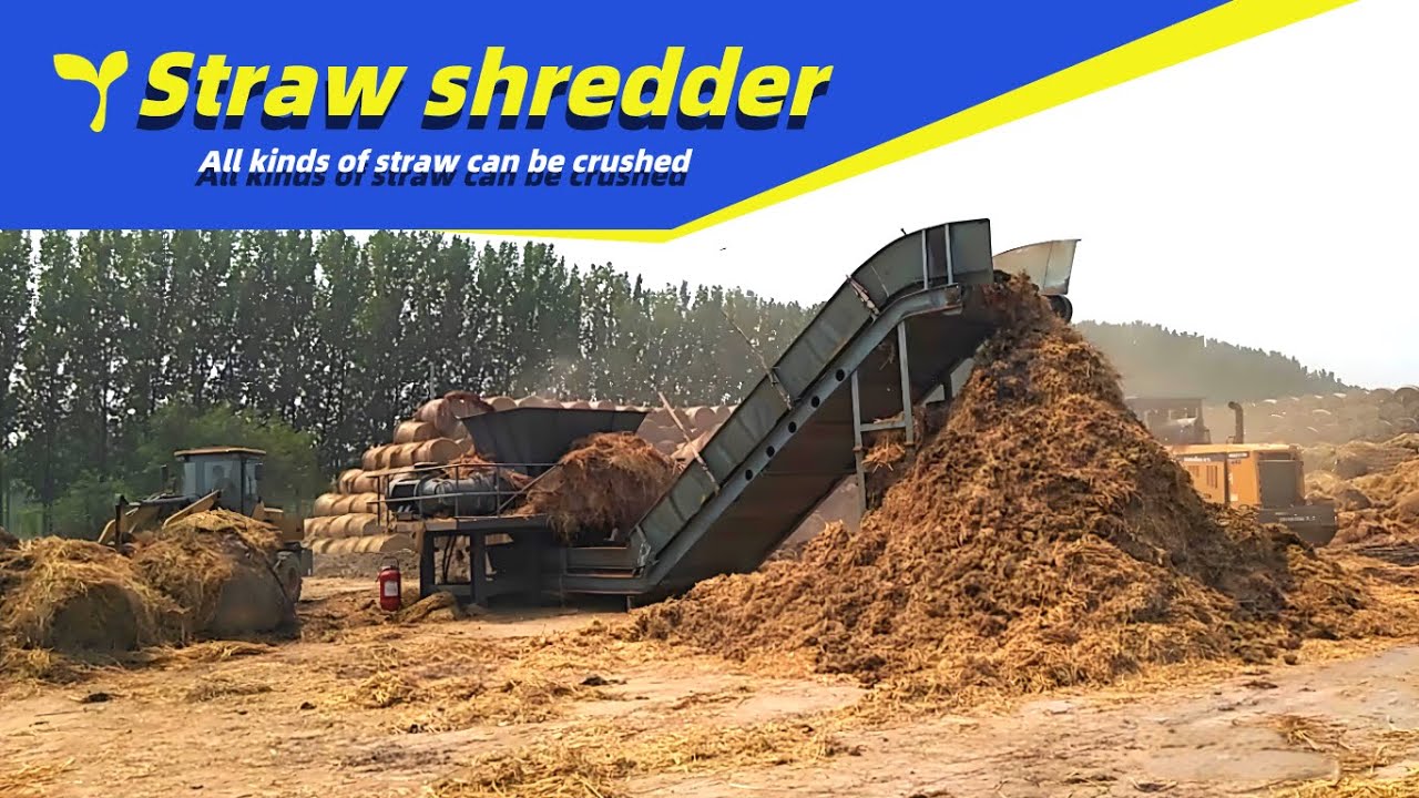Straw Shredder:Giving New Life to Straw Residues#strawshredder # ...