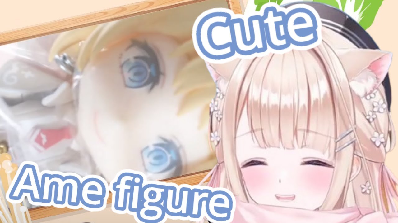 Peo shows her Ame figure to everyone on camera - YouTube