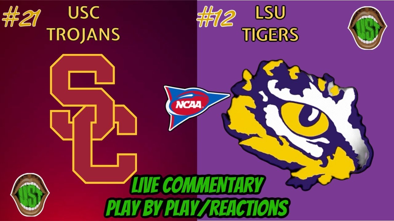 USC TROJANS VS LSU TIGERS | LIVE COLLEGE FOOTBALL COMMENTARY AND PLAY ...