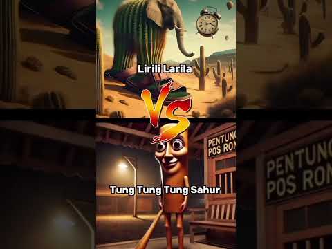 Lirili Larila vs tung tung tung sahur#brainrot