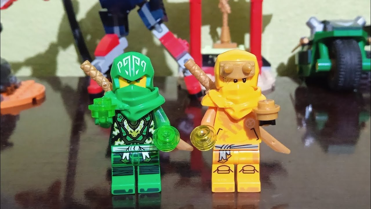 Lego lloyd ninja verde a arin ninja amarillo del 2024 - YouTube