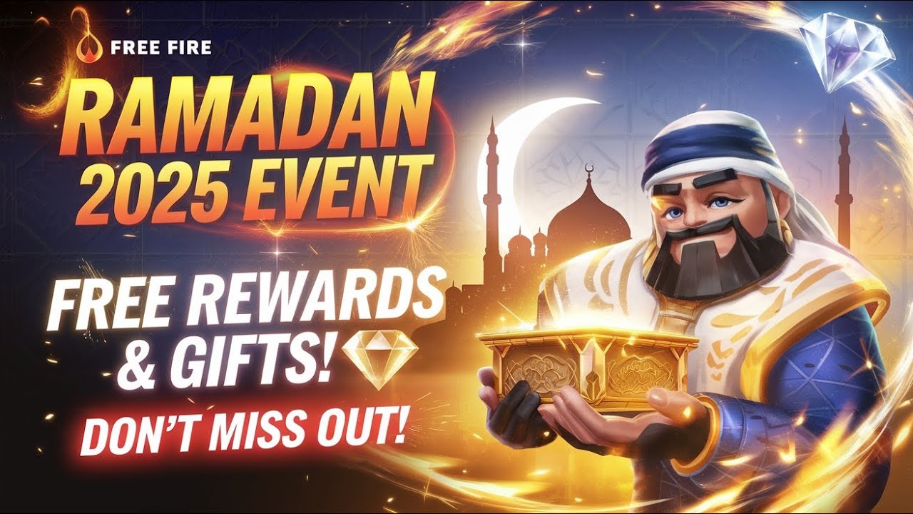 LIVE 🔴 Free Fire Ramadan 2025 Event, New Rewards & Gifts! - YouTube