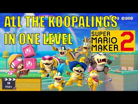 Super Mario Maker 2 Level With ALL Koopalings - YouTube