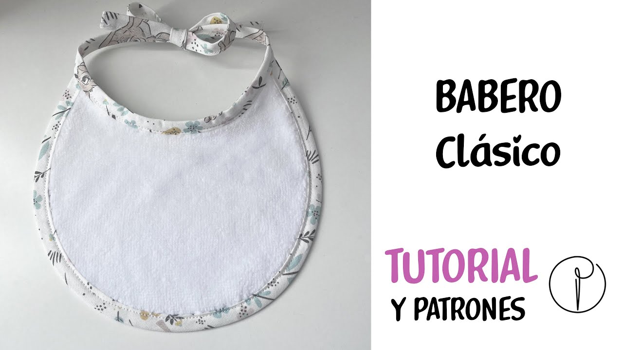 Cómo hacer un Babero de bebé. Patrón Gratis. DIY - YouTube