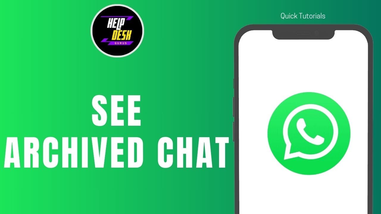 How to See Archived Chat in Whatsapp - YouTube