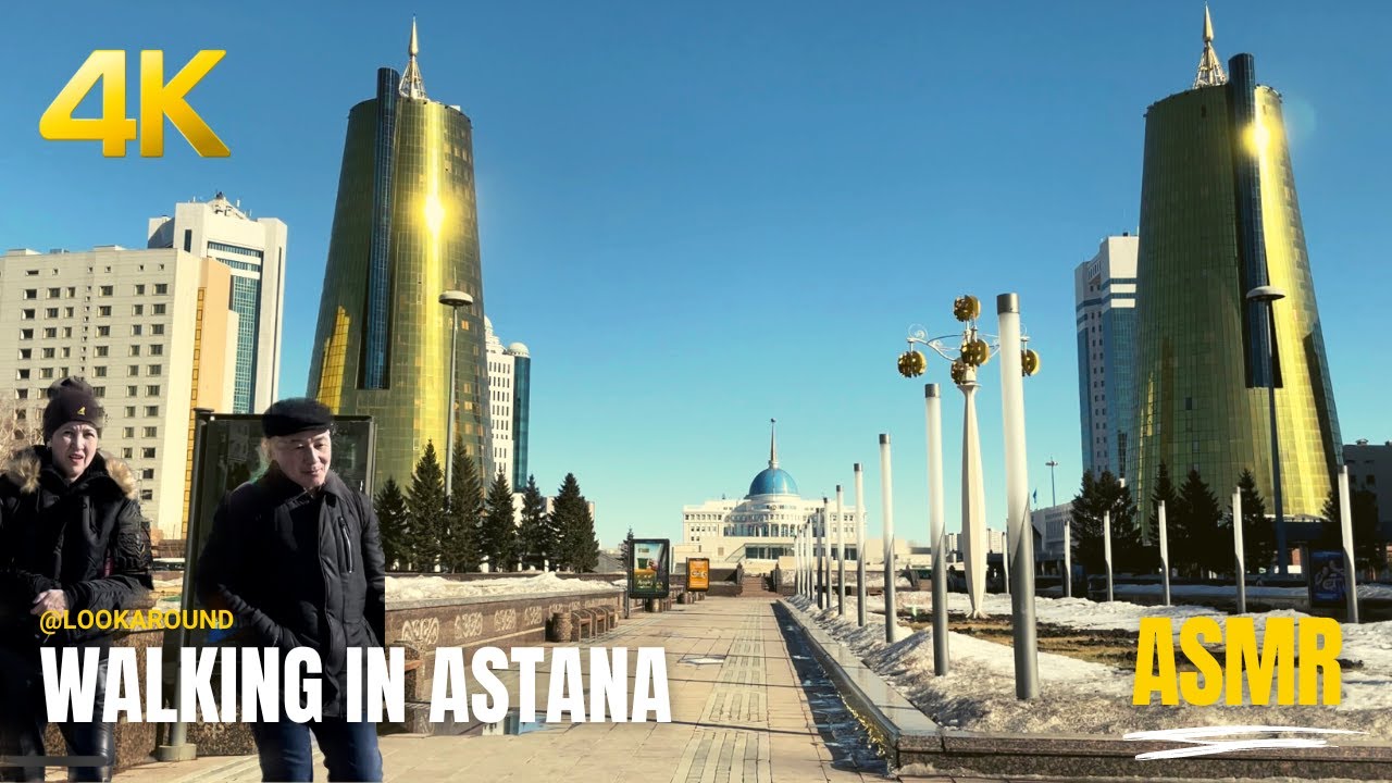 [4K] Walking in Astana Kazakhstan | Baiterek | ASMR No talking Video ...
