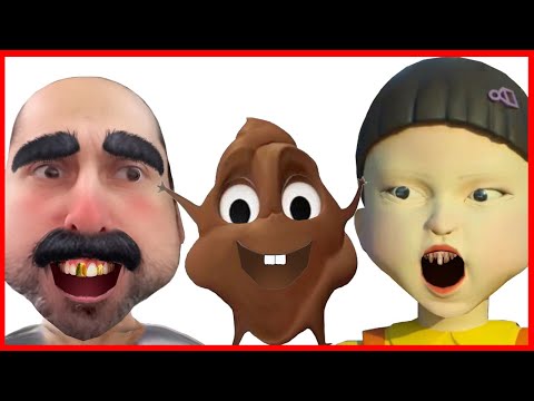 Hanzo komik videolar squid game osuruk dayı kaka adam absürt videolar