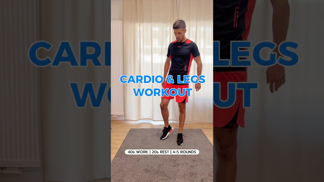 CARDIO & LEGS WORKOUT AT HOME - YouTube