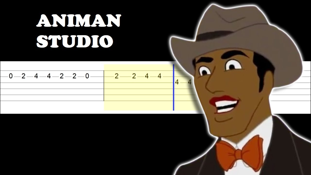 Animan studio theme (Easy SLOW Guitar Tabs Tutorial) - YouTube