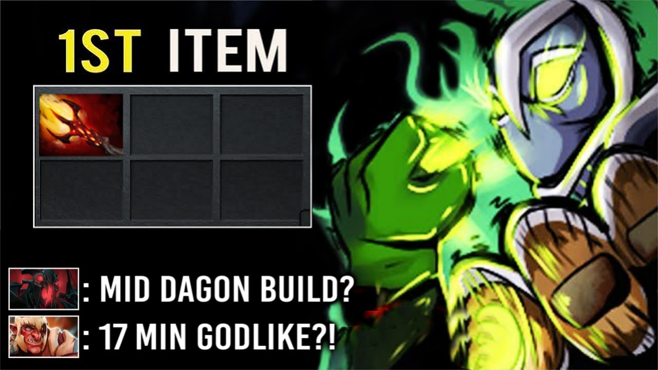 NEW META First Item Dagon Rubick Mid vs SF 17Min Godlike Crazy Burst ...