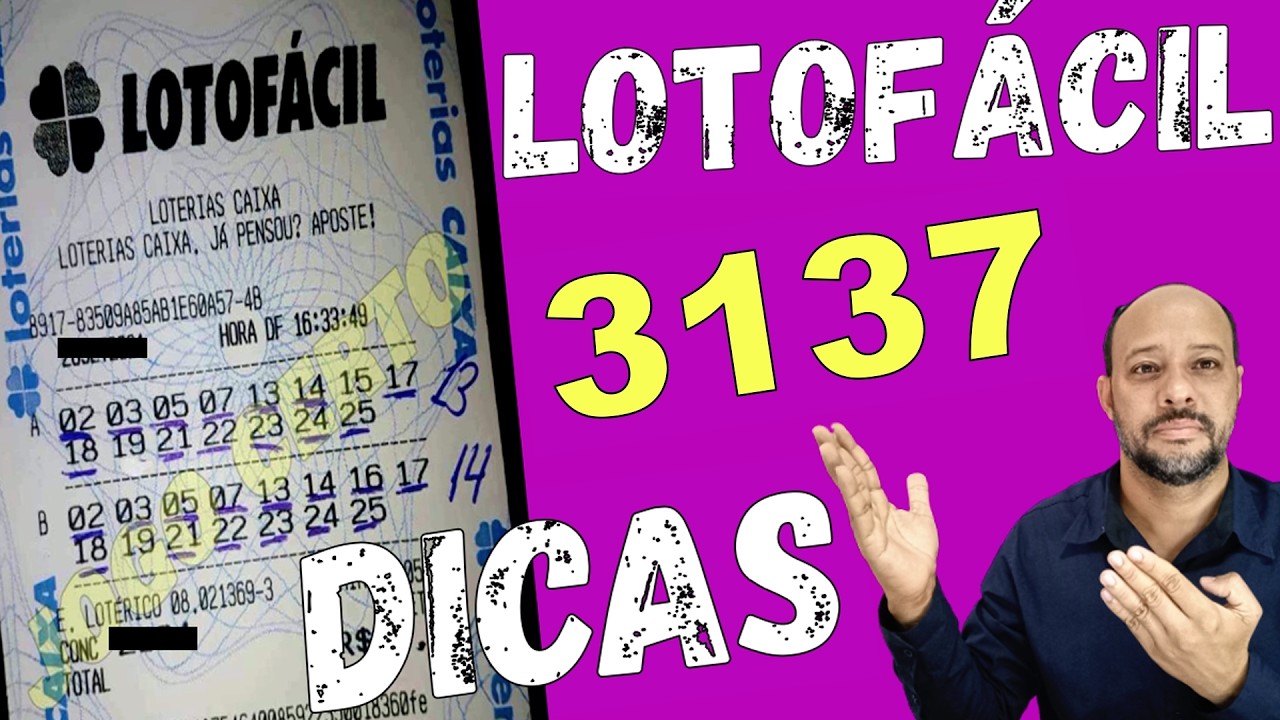 LOTOFÁCIL 3137 APLICAÇÃO do próximo concurso, Como jogar na lotofacil ...