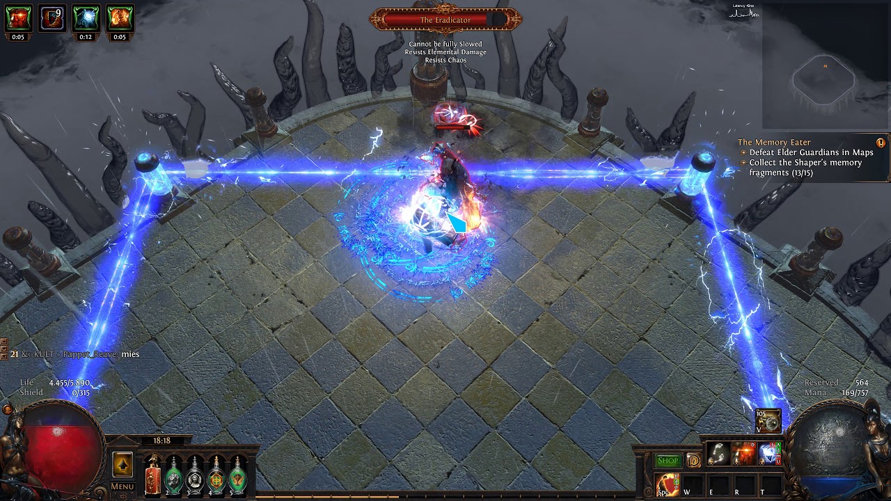 Spectral Shield Throw Gladiator 3.2 Gameplay - T15 Elder/Guardians ...