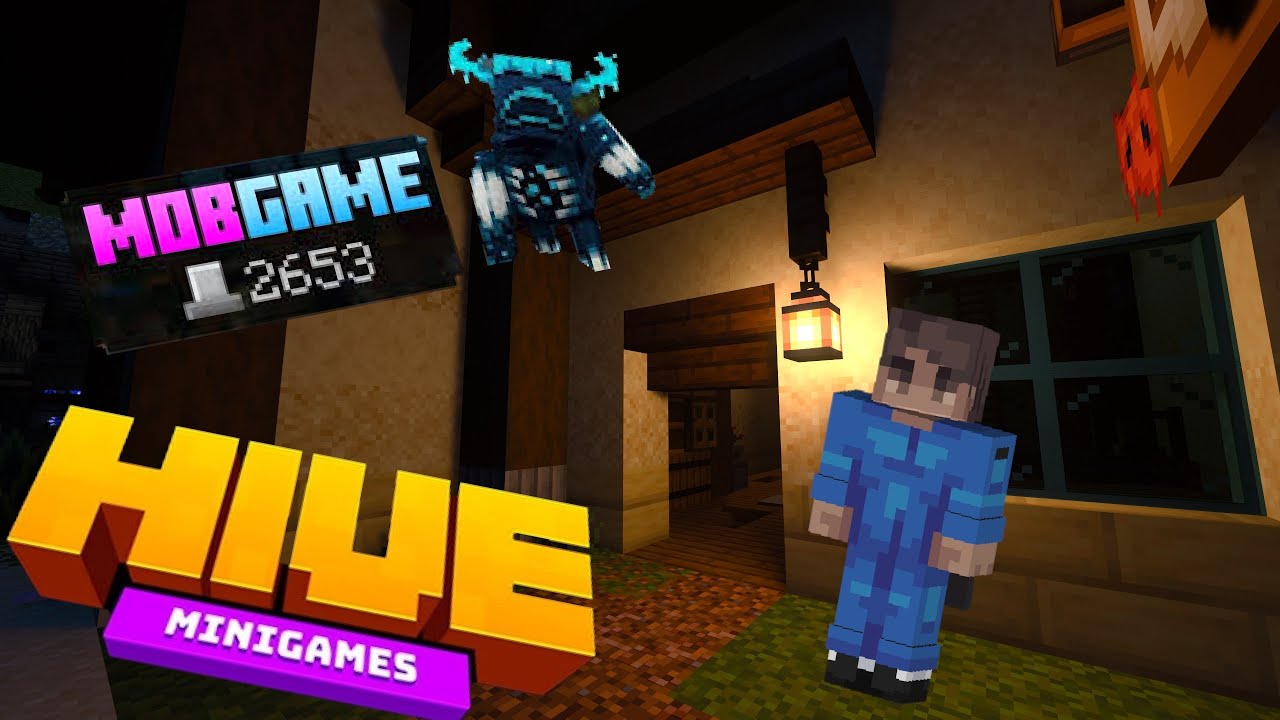 I PLAY MINECRAFT HIVE MIINI GAMES WITH My FRIENDS + NEW MOB GAME MODE ...