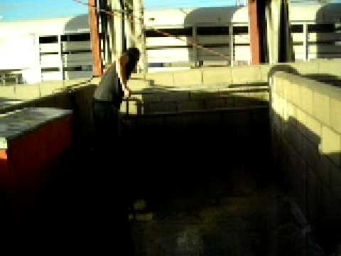 Pig pen cleaning - YouTube