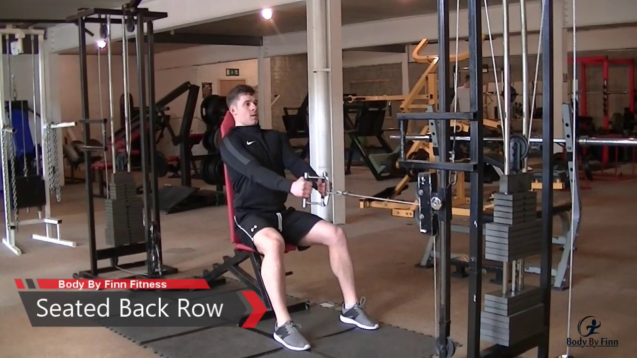 Seated Cable Back Row | Body By Finn Fitness - YouTube