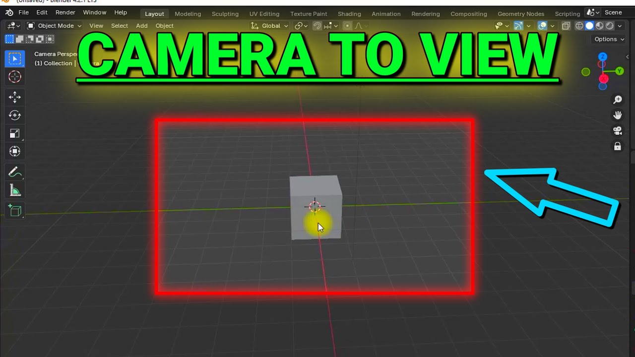 How to Align Camera to View in Blender | Blender Tutorial - YouTube