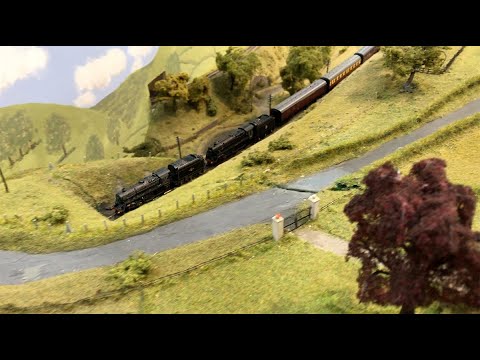 English model train layouts - YouTube