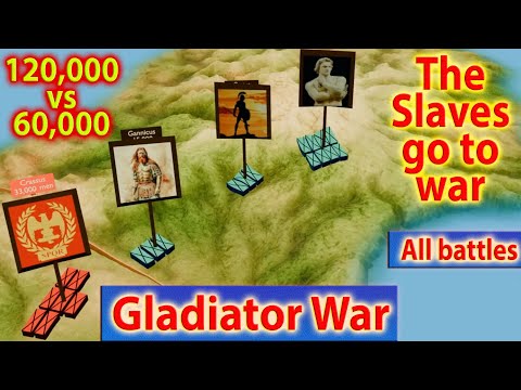 Gladiator War, all Spartacus' battles during the Third Servile War [Documentary, Parts 1 - 4]