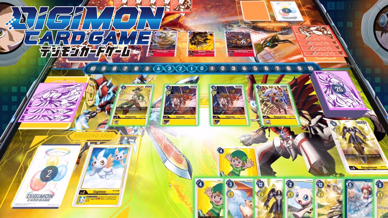 Digimon TCG for PC - Seraphimon Yellow VS WarGreymon Red - YouTube