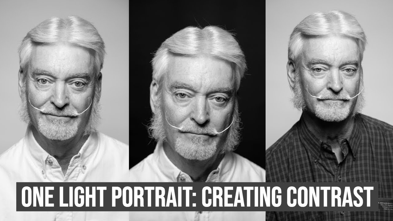 One Light Portrait: Creating Contrast - YouTube