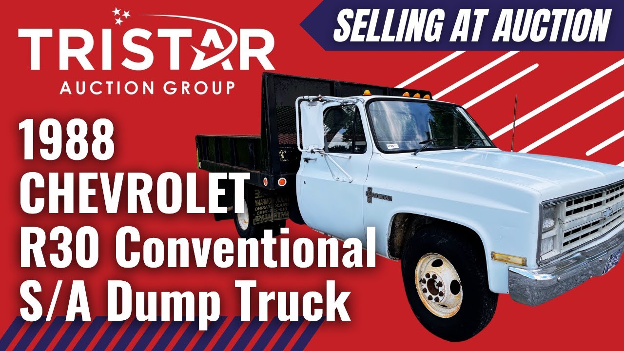 1988 CHEVROLET R30 Conventional S/A Dump Truck - Selling at auction ...