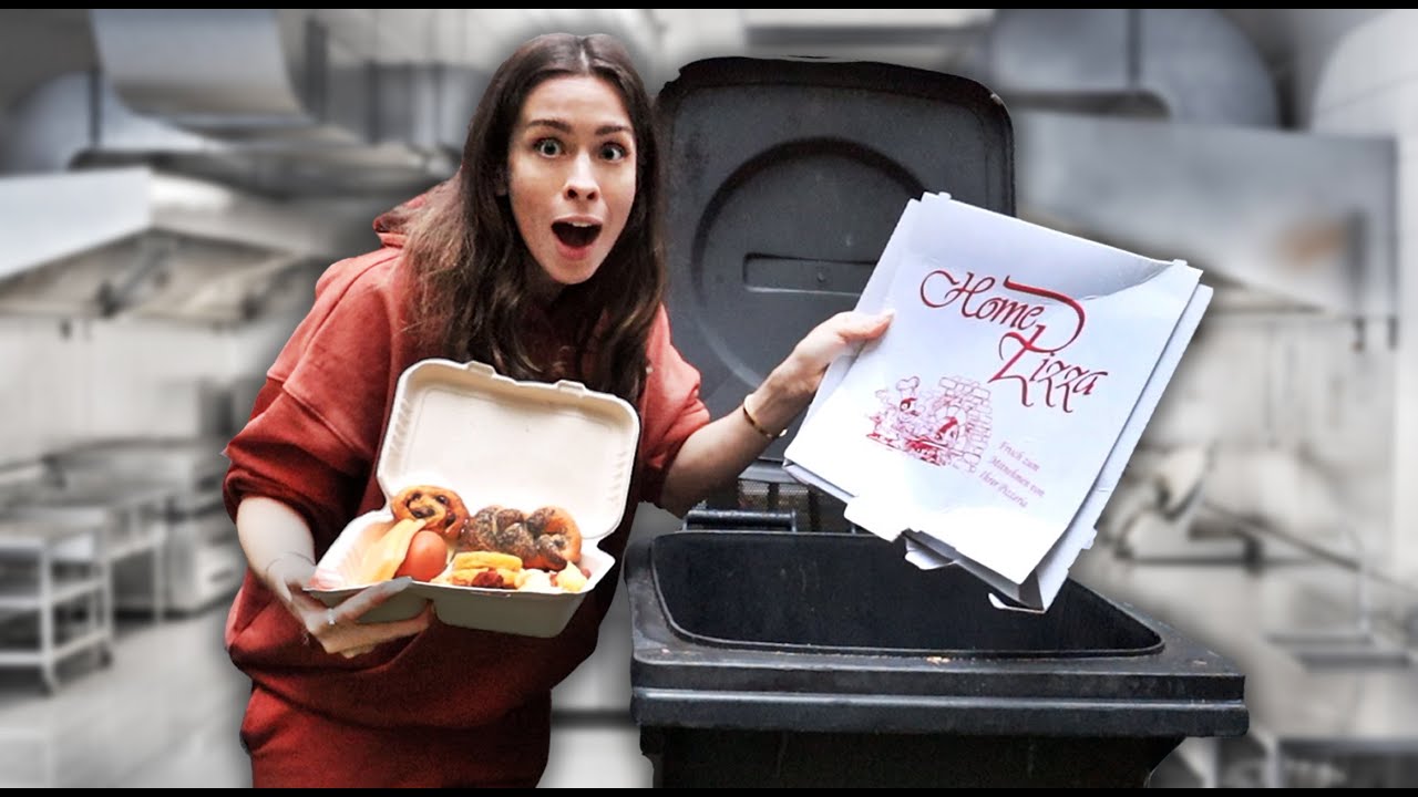 Ich esse NUR RESTE aus Restaurants für 1 Tag! - YouTube