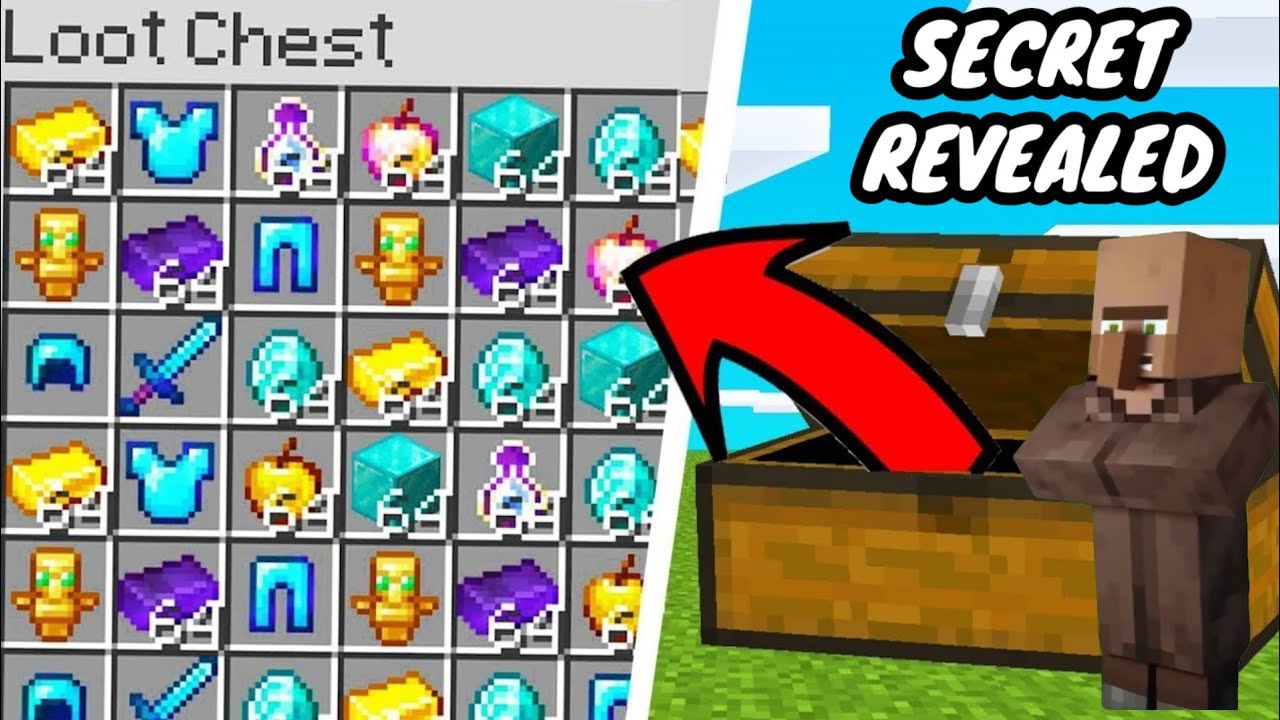 I found treasure in villager chest || minecraft I found villager ...