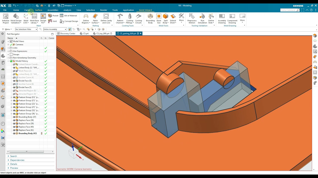 Siemens NX Mold Wizard: Mold Design Part 1 - YouTube