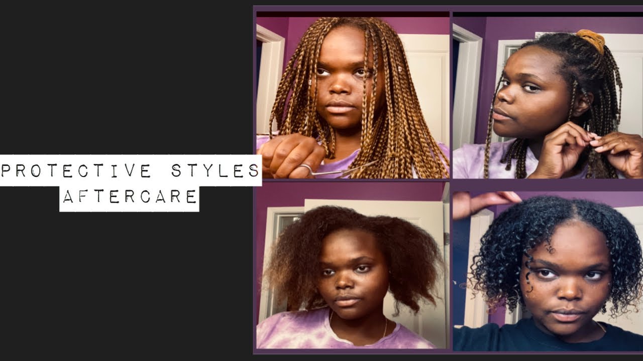 Braids Take Down: Protective Styles AfterCare - YouTube