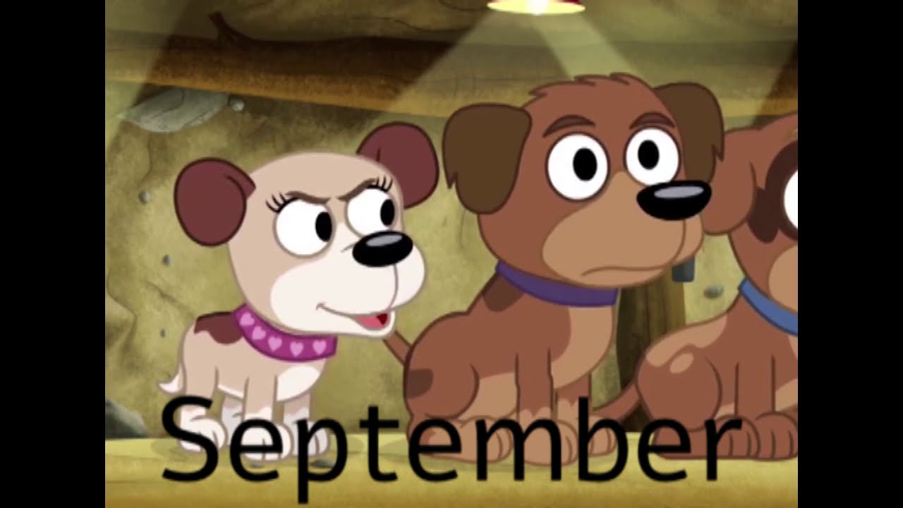 Months portrayed by Pound Puppies 2010 - YouTube