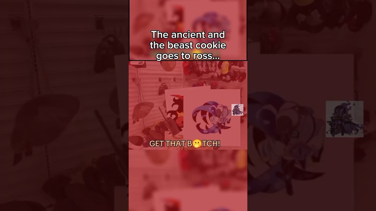 the beast cookie and the ancient cookie goes to ross... #pvc # ...