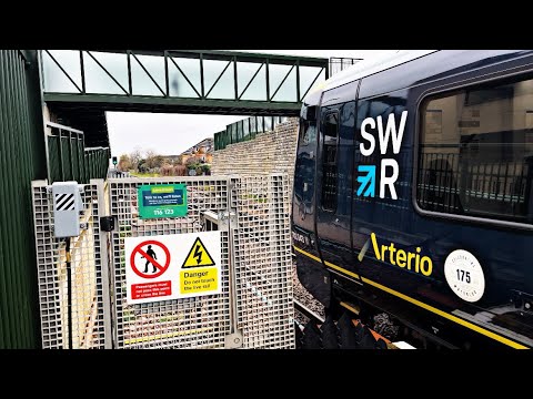 South Western Railway Class 701 Arterio leaves Feltham for Windsor ...