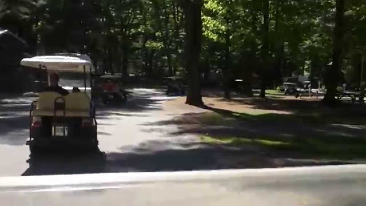 Golf Cart Ride to Pond at Wild Acres - YouTube